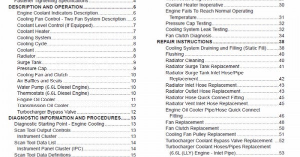 2005-2007 Workhorse LF72 Engine Cooling Service Manual Download ...